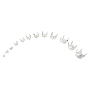 Jeweler Ring Peg Setting Crown Style With Four-prong Round Mounting in ...