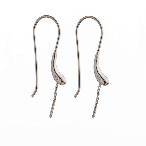 Ear Wires With Peg Mounting in Sterling Silver EW609 - Etsy
