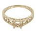 14K Gold Fancy Gallery Ring for 5mm Round Stones | MTR199K14 - Etsy