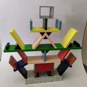 Carlton Bookcase Miniature 1:4 Design Ettore Sottsass Vintage Supplies ...