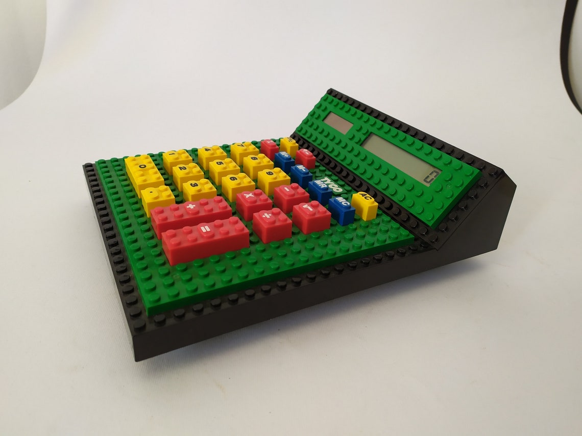 Tyco Lego Very Rare Solar Calculator Vintage Black Green - Etsy