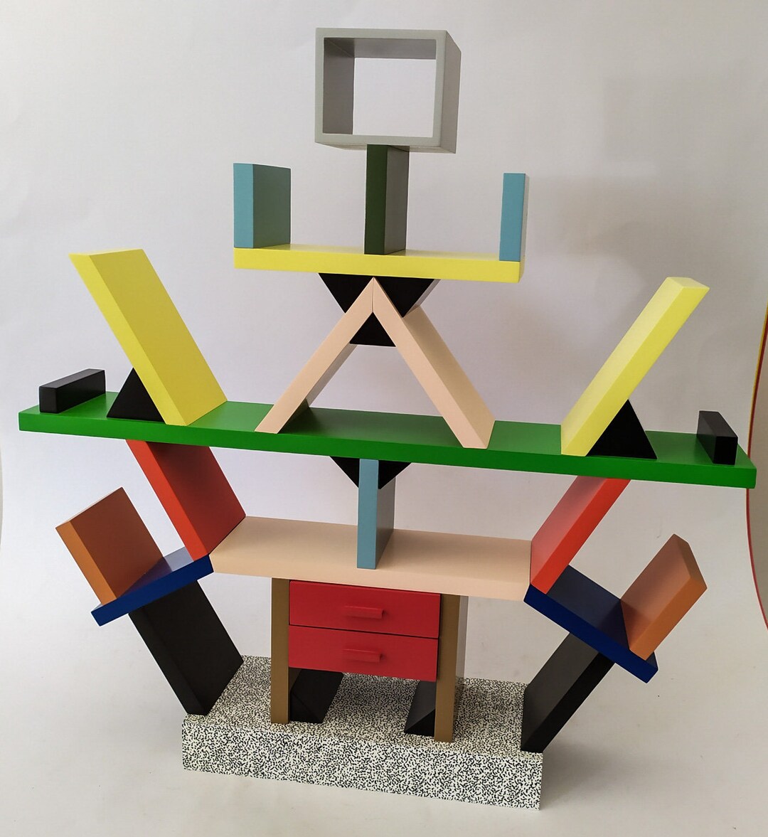 Carlton Bookcase Miniature 1:4 Design Ettore Sottsass Vintage Supplies ...