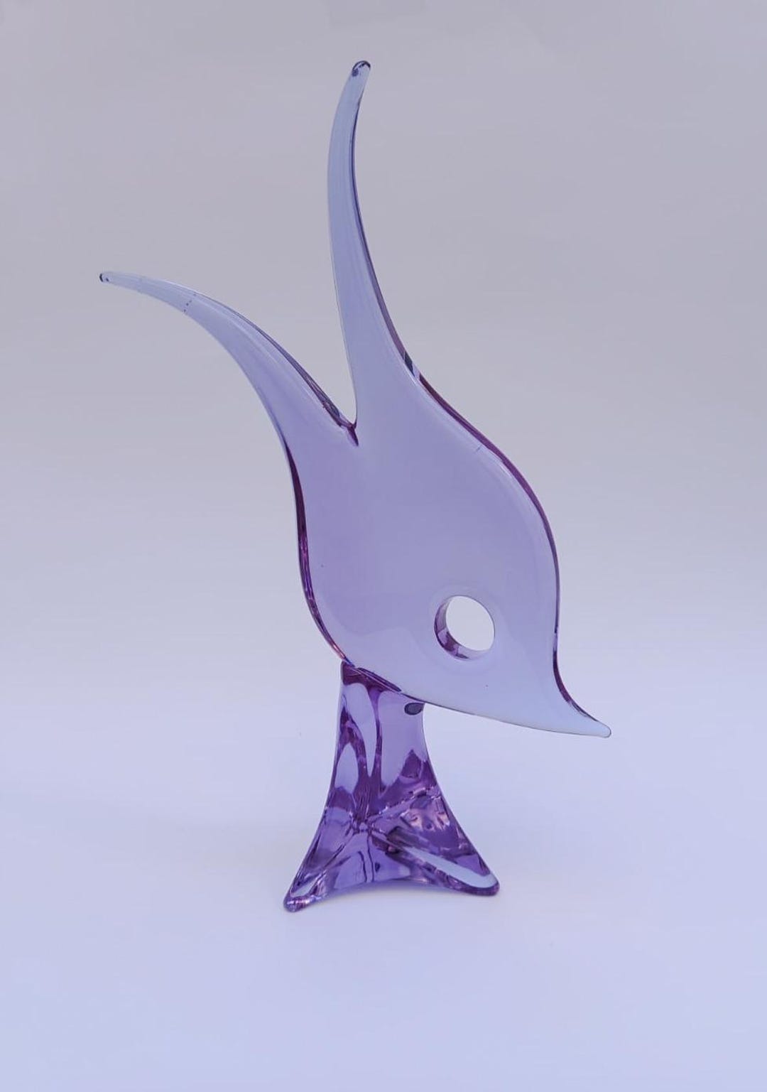 Large Murano Glass Sculpture Designed by Licio Zanetti, Alexandrite ...