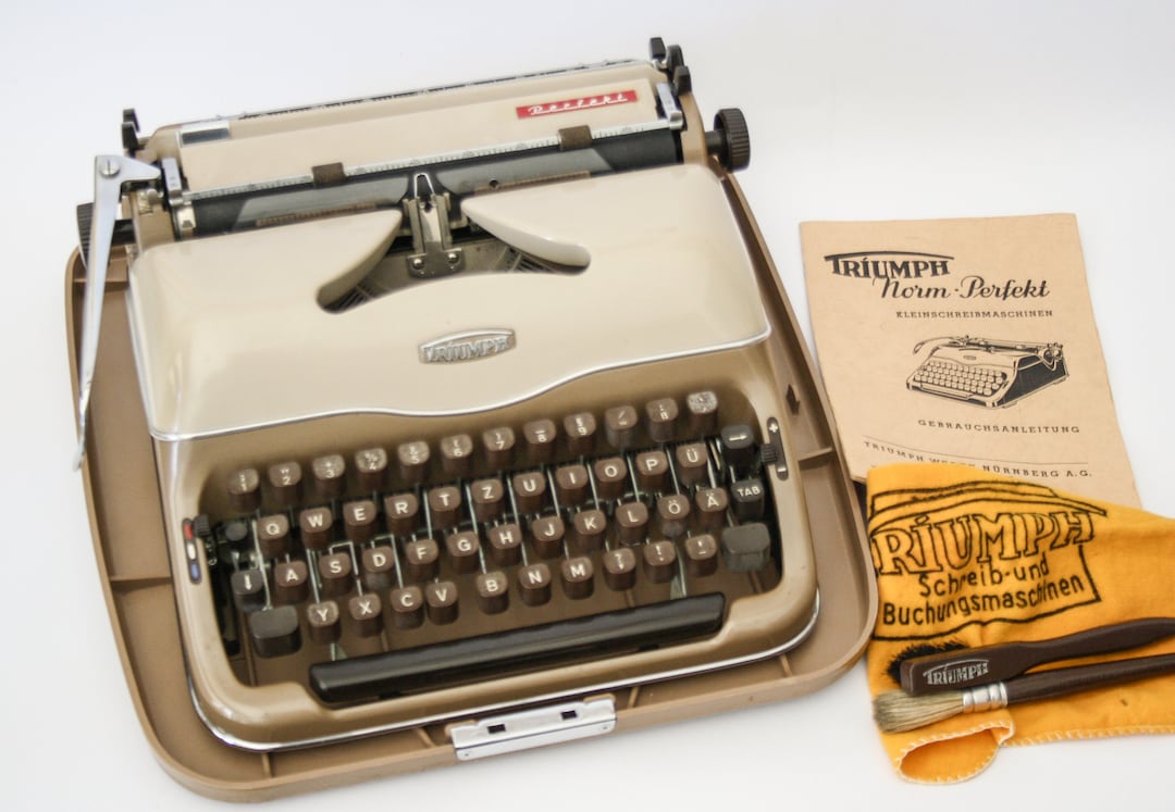 Typewriter Triumph Norm Perfekt Vintage 50s 60s Typewriter Deco - Etsy