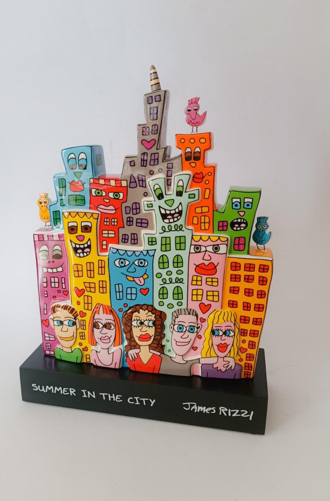 James Rizzi Summer in the City New York Ceramic Sculpture Goebel Design ...