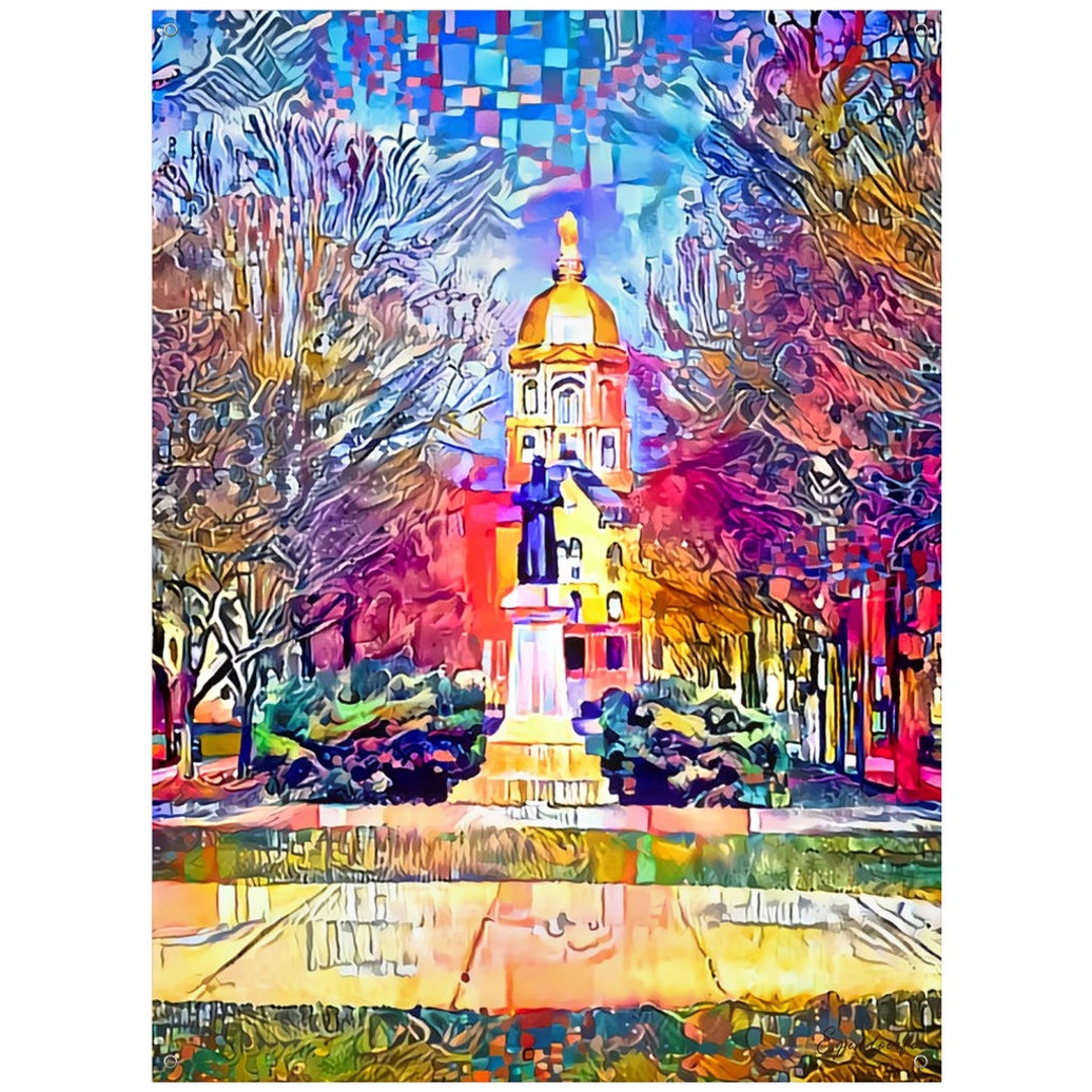 Statue of Father Sorin at Notre Dame - Tapestry - Etsy