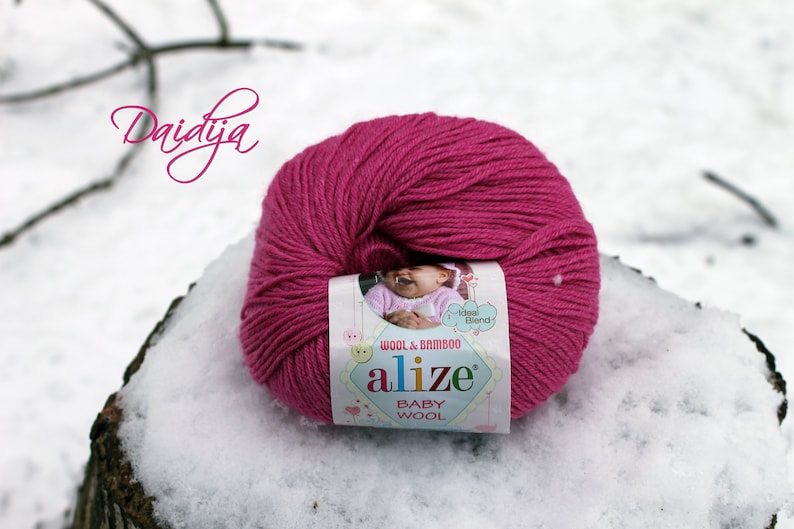 ALIZE BABY WOOL Blend Wool, Acrylic, Bamboo. Yarn for Children ...