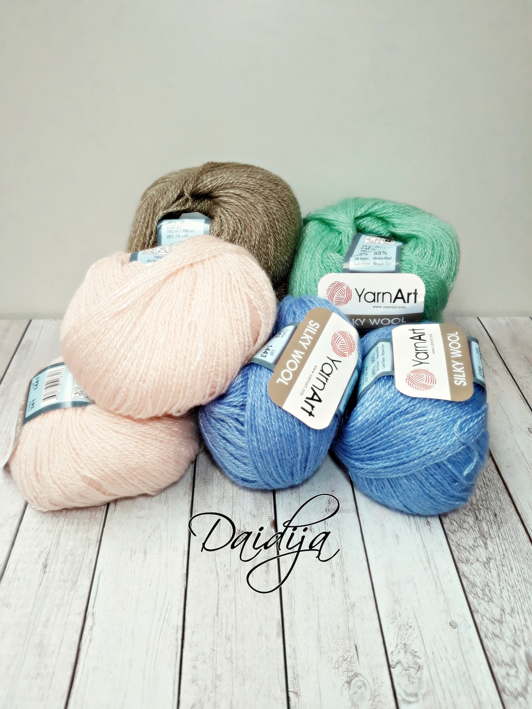 Merino Wool and Blend Silky Yarn, Made in Turkey, the Company "yarnart ...