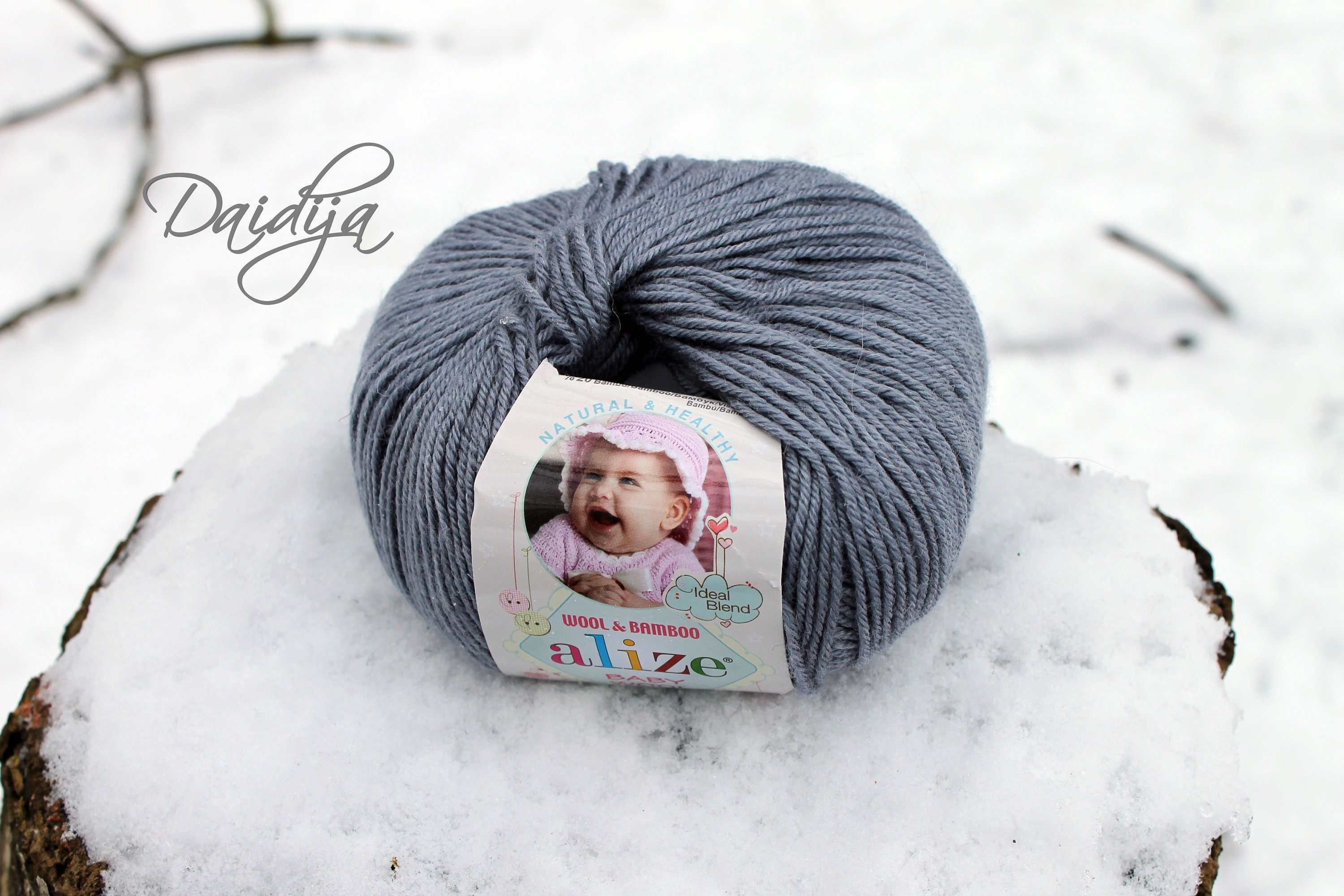 ALIZE BABY WOOL Blend Wool, Acrylic, Bamboo. Yarn for Children ...