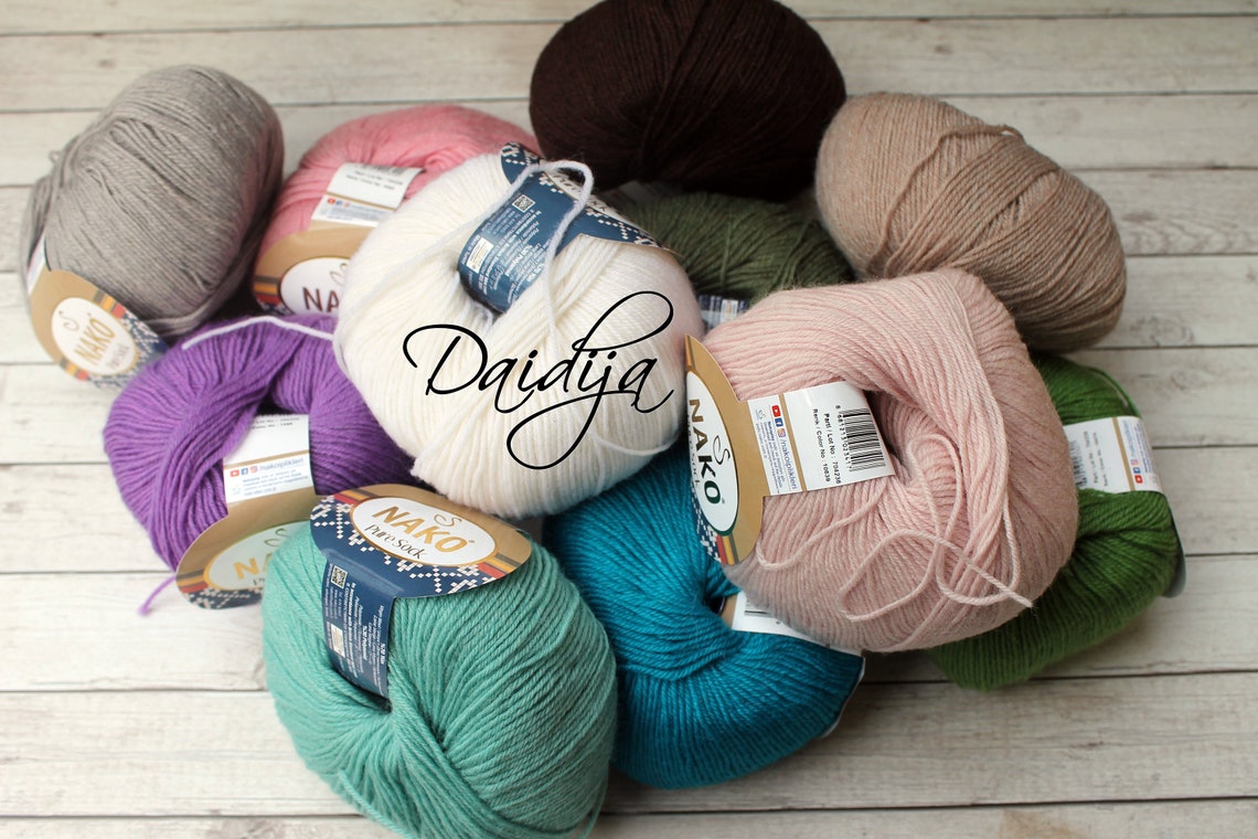 NAKO PURE SOCK Ideal for Gloves, Wrists, Socks. Virgin Wool, Polyamide ...