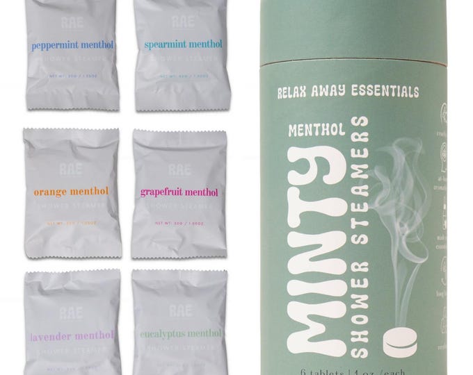 Minty Shower Steamer Variety 6 Pack | Essential Oils | Aromatherapy ...