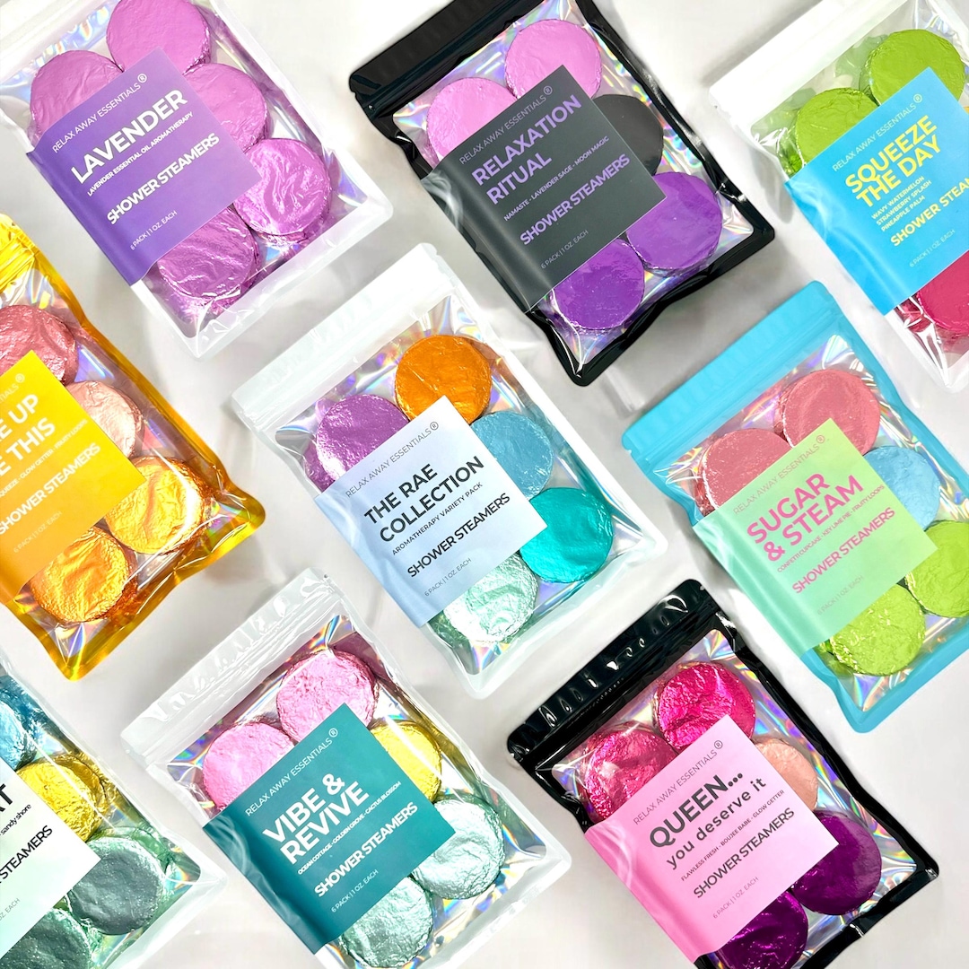 Aromatherapy Shower Steamers 6-pack | Dye-free Essential Oil & Clean ...