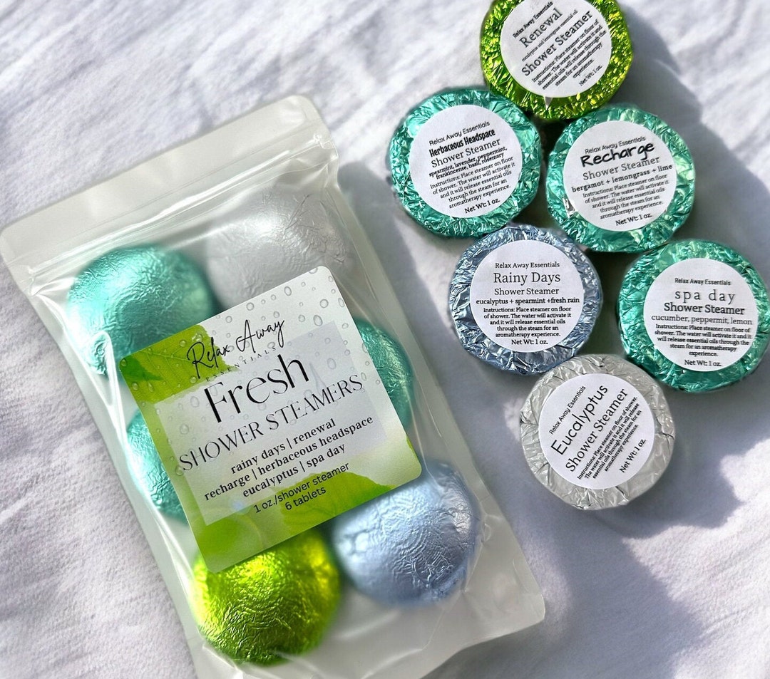Fresh Shower Steamer 6 Pack Variety Shower Steamers Spa Gift Handmade ...