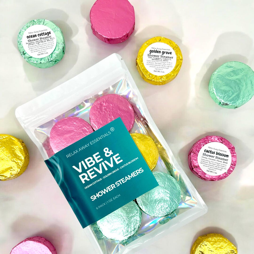 Vibe and Revive Shower Steamers 6 Pack | Spa Gift | Aromatherapy ...