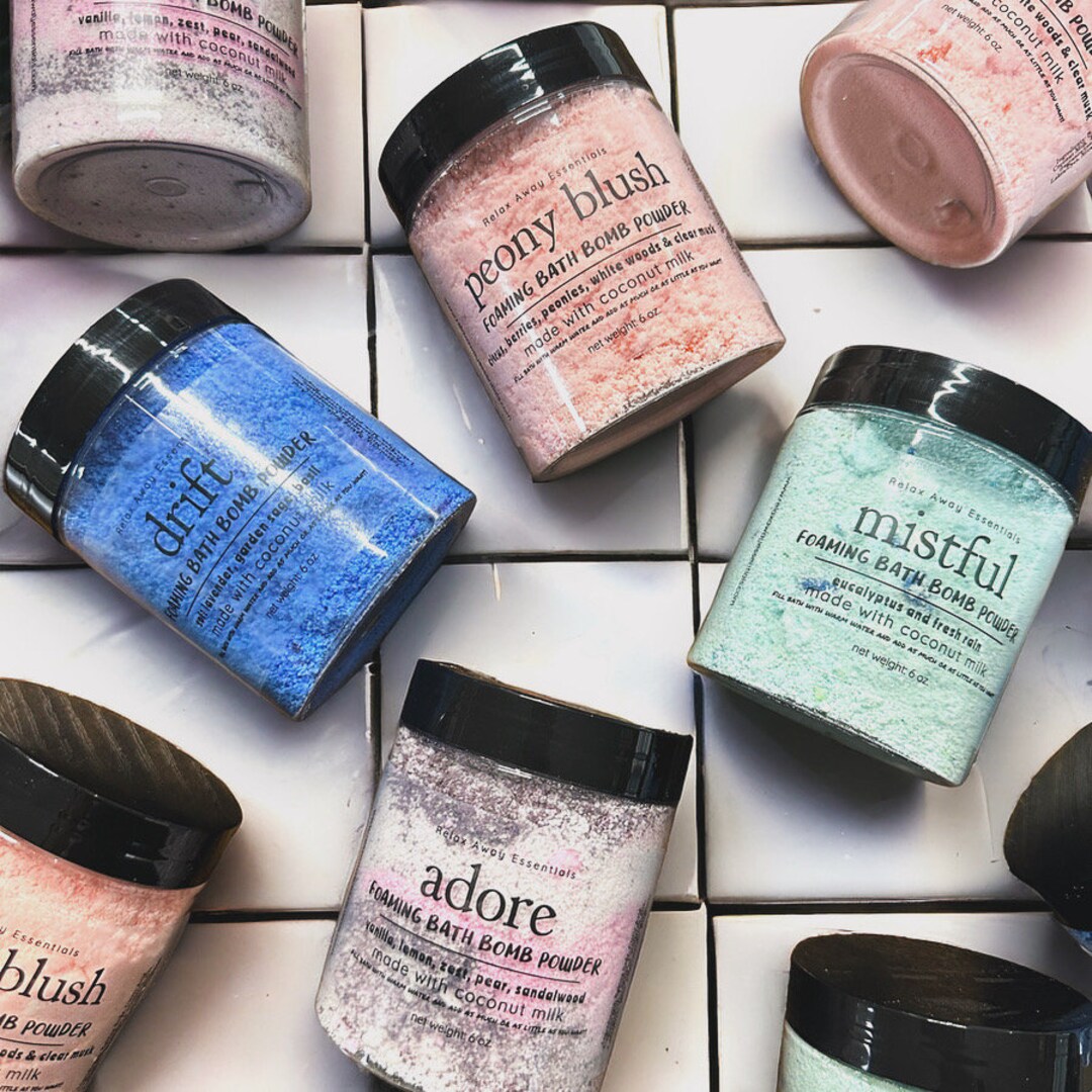 Foaming Bath Bomb Powder Bath Bomb Crumble Spa Gift Coconut Milk Soak ...