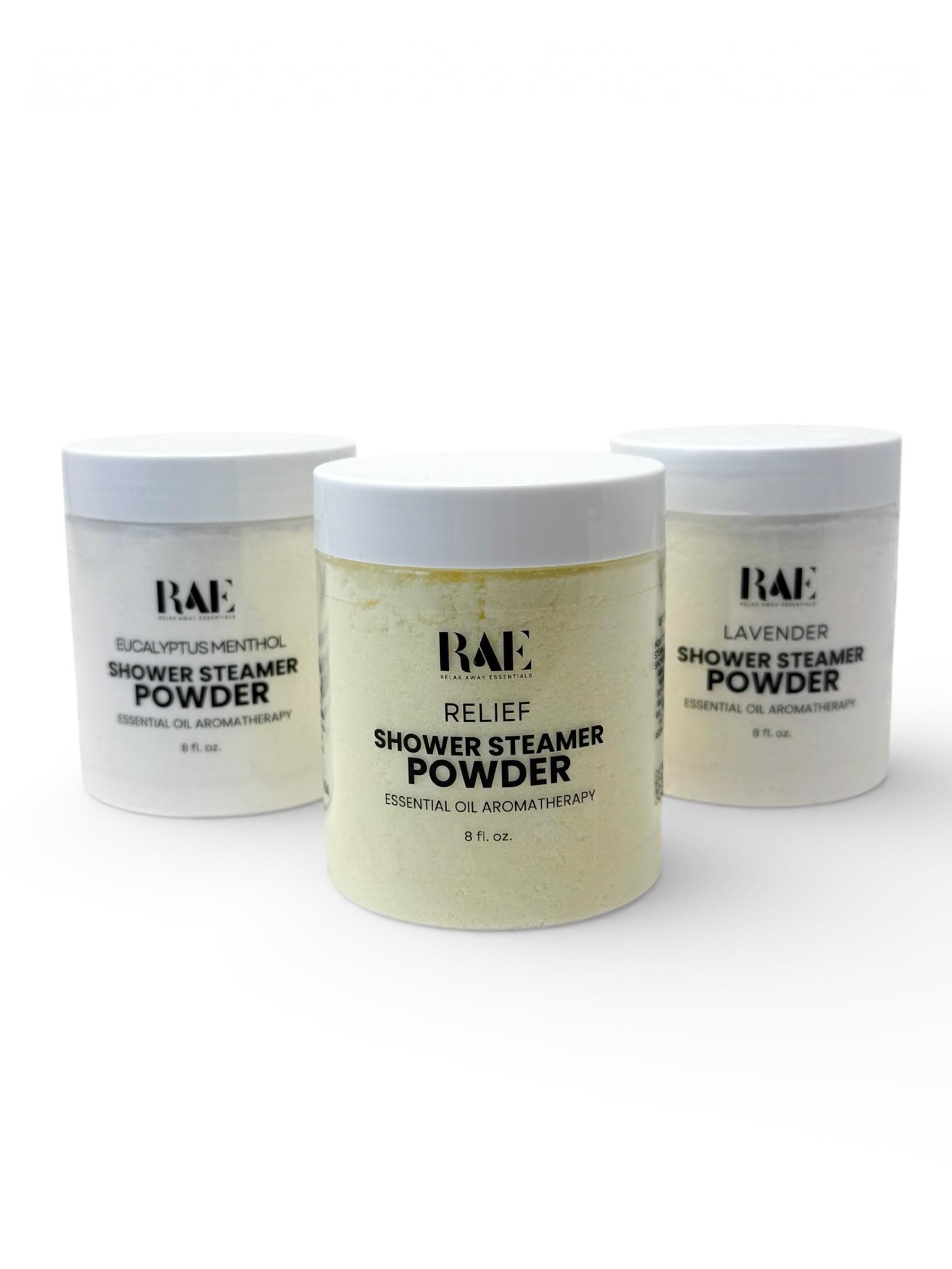Aromatherapy Shower Powder 6 Oz | Eucalyptus, Lavender Essential Oils ...