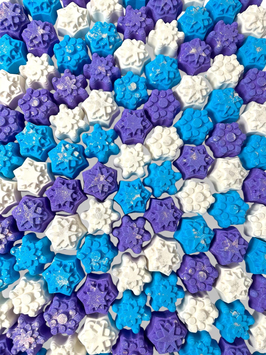 Mini Snowflake Bath Bomb Snow Coconut Milk Stocking Stuffer Spa Gift - Etsy