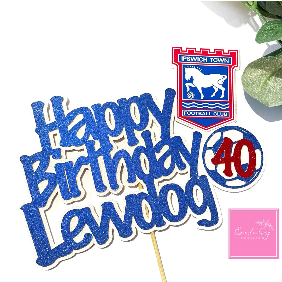 Personalised Football Team Cake Topper, Football Club, Football Cake ...