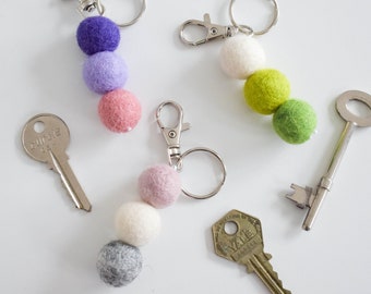 Felt keyrings | Etsy