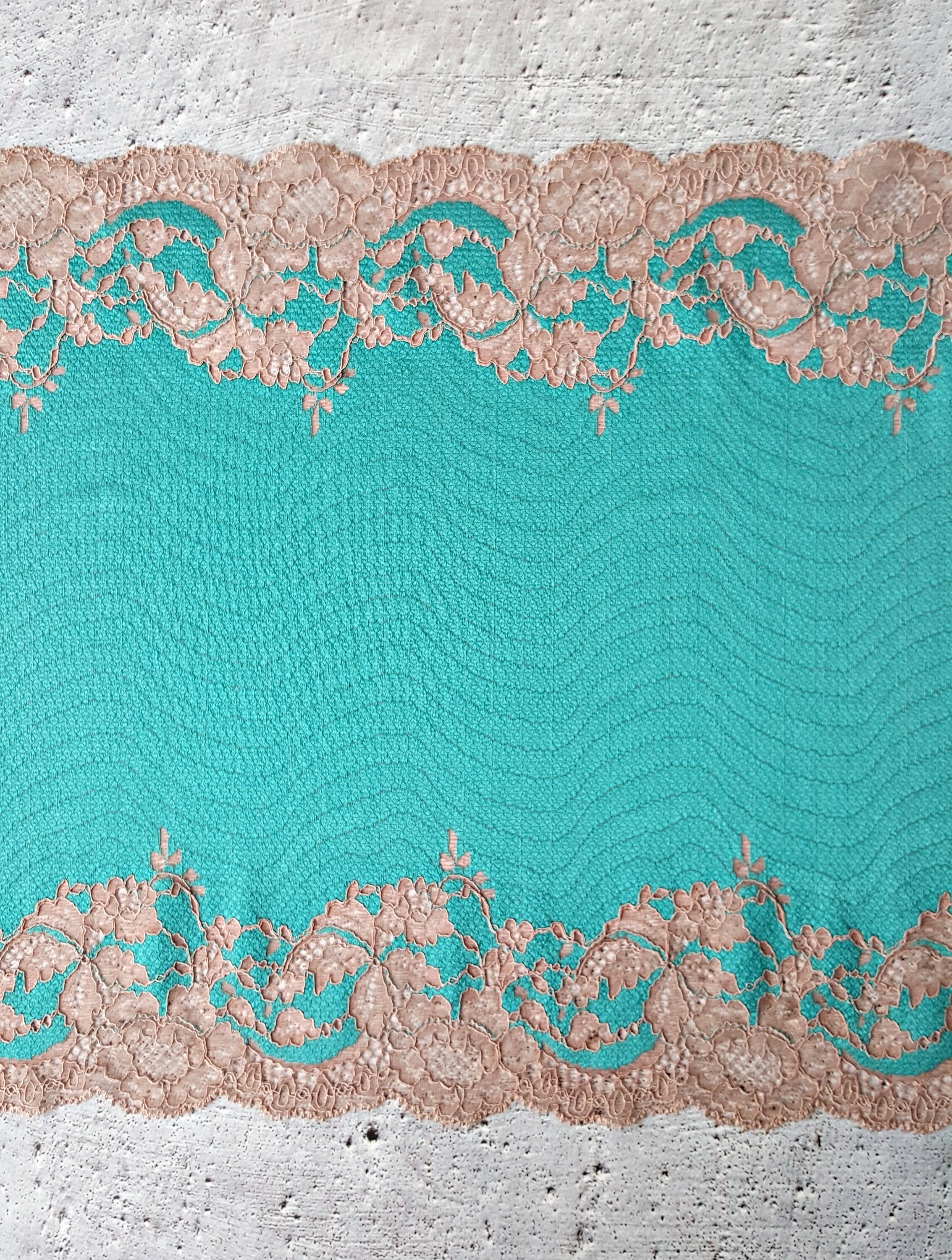 Turquoise Stretch Lace Trim Wide Elastic Lace Fabric Wedding | Etsy