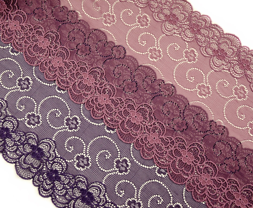 Sewing Lace, Stretch Lace Trim, Wide Elastic Lace by the Meter, Width ...