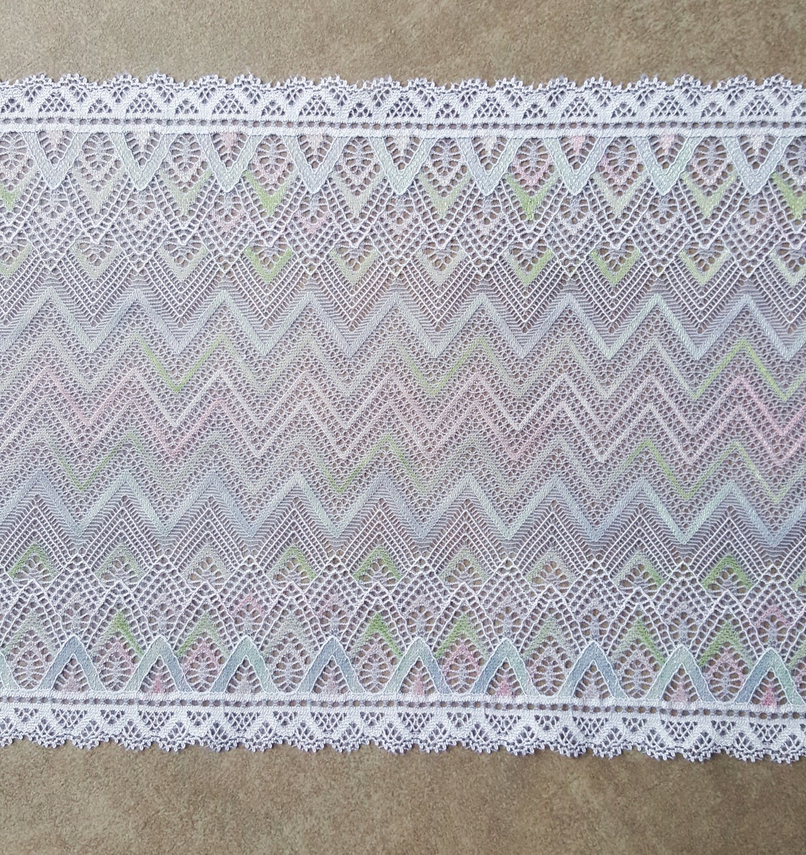 Zig Zag Colorful Stretch Lace Apparel Intimate Lace Trim | Etsy