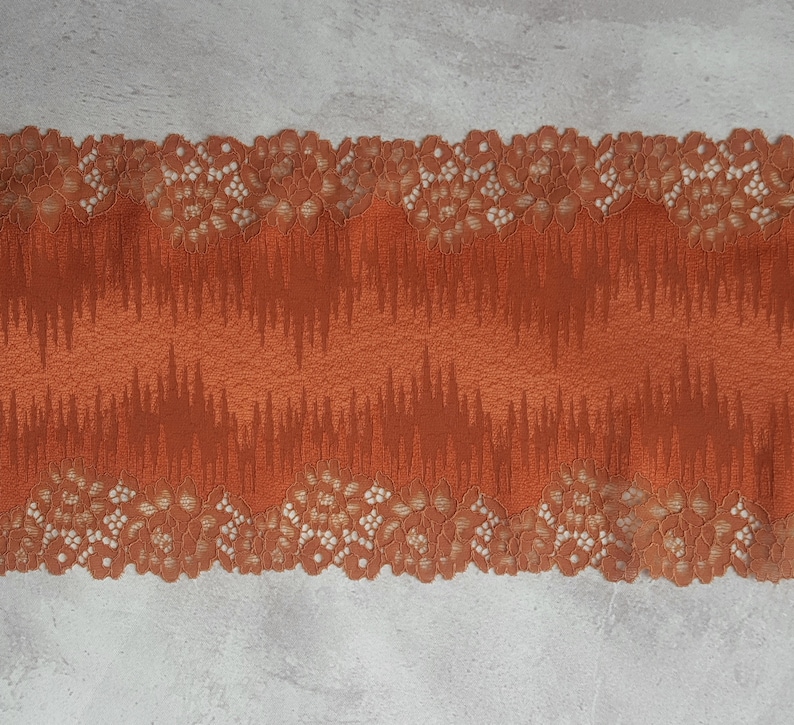 Red Fox Stretch Lace Trim Elastic Lace French Lace Width | Etsy