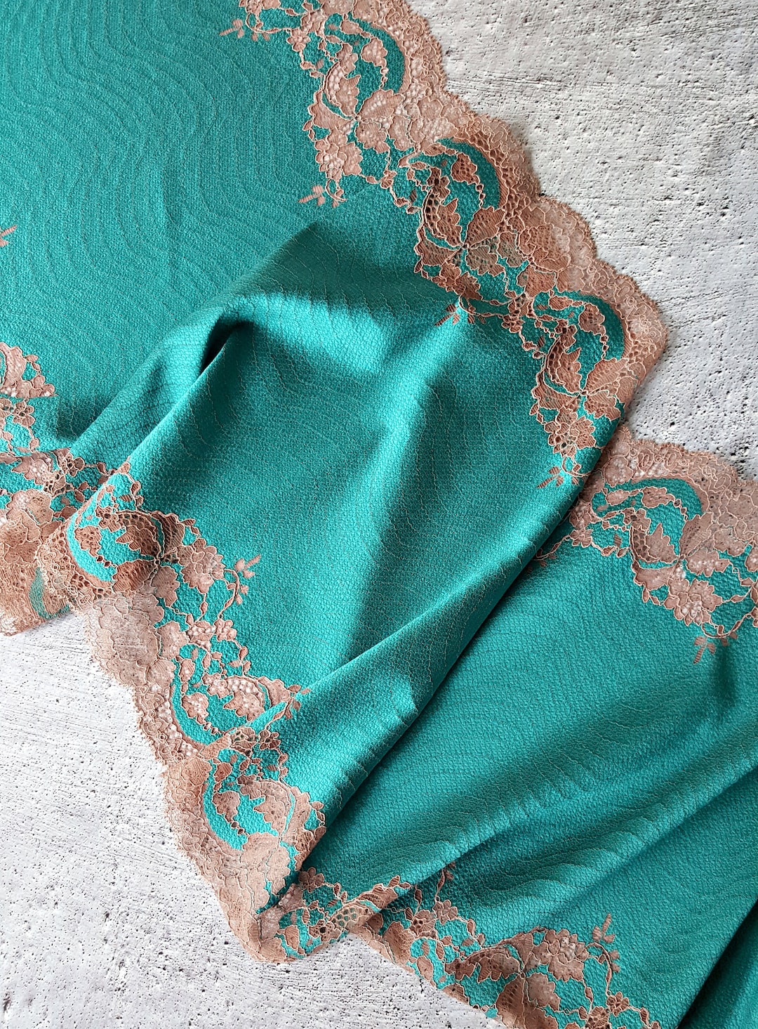 Turquoise Stretch Lace Trim, Wide Elastic Lace Fabric, Wedding Lingerie ...