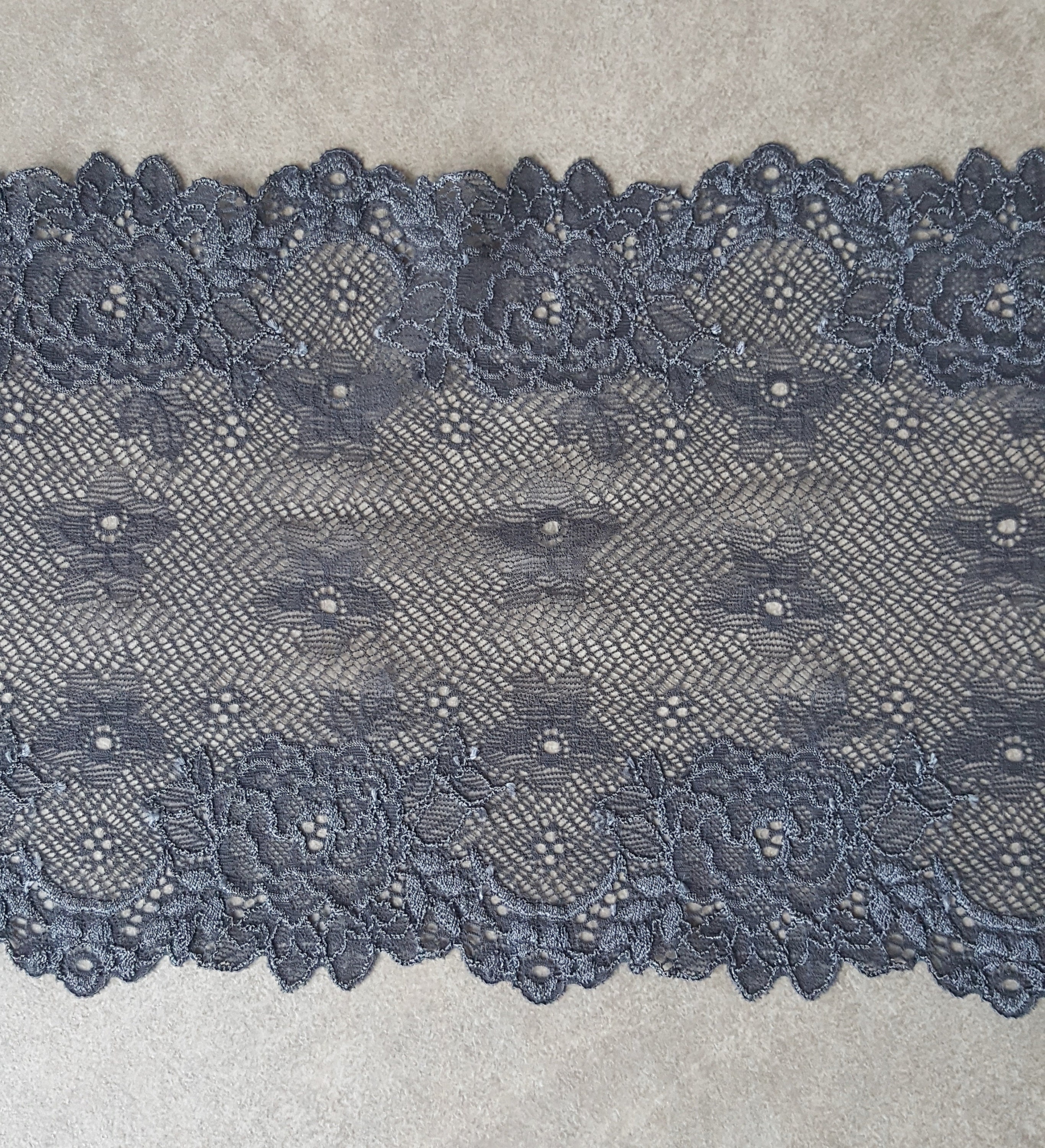 Dark Cyan Stretch Lace Trim Bra Making Lingerie Lace Wide | Etsy