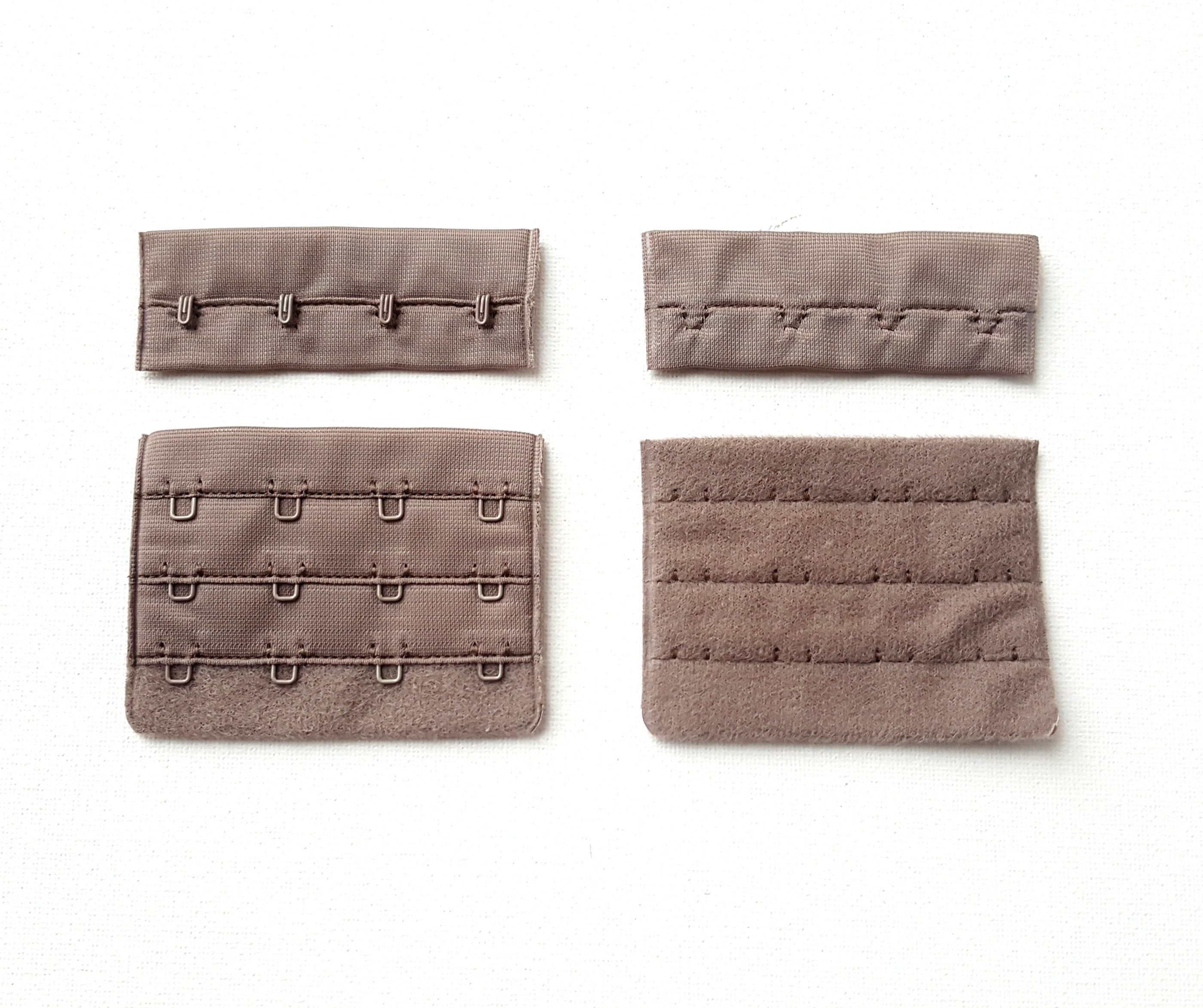 Dark Grayish Brown Bra Making 3x4 Hook and Eye Closures, 3x2 Bra ...