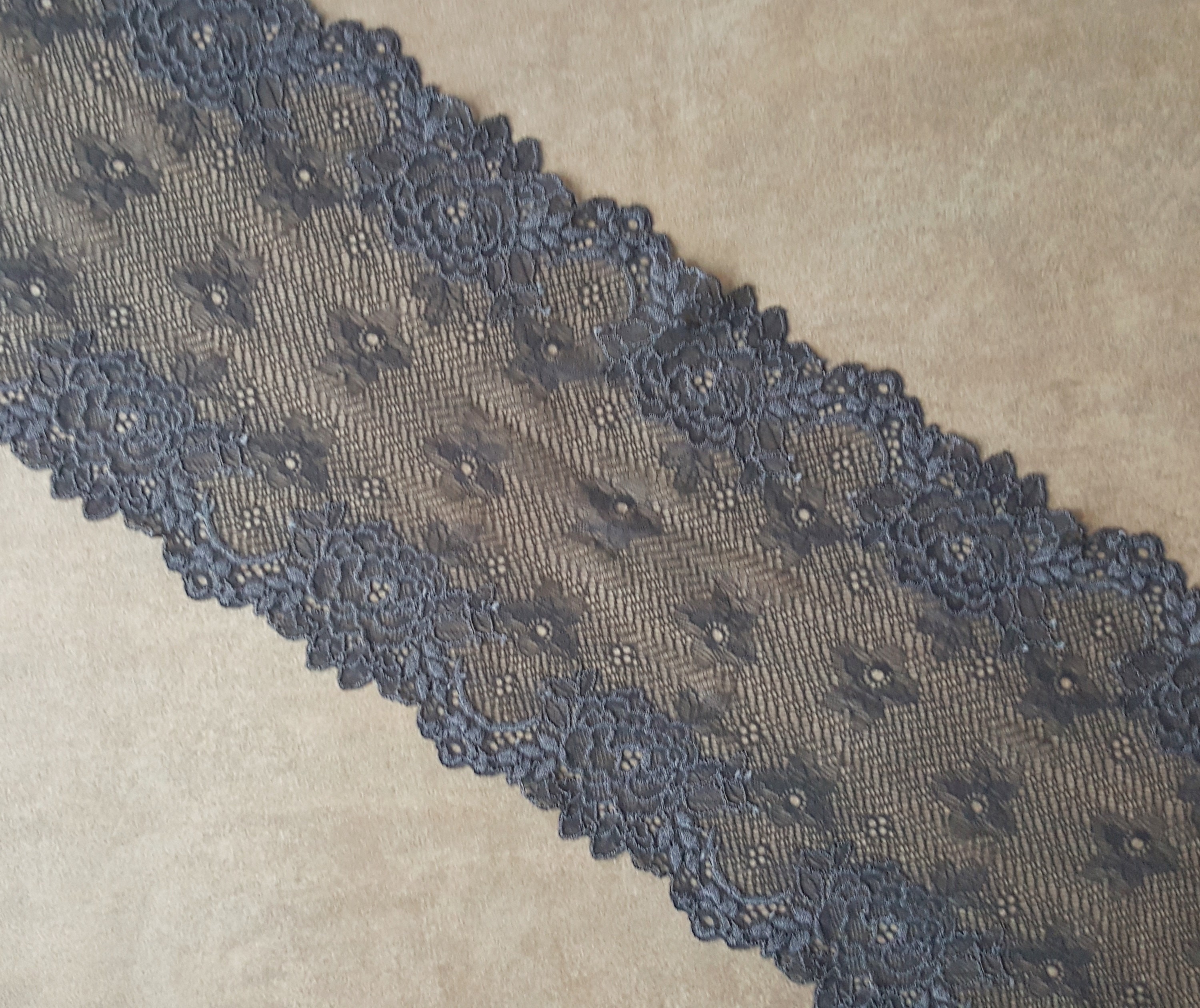 Dark Cyan Stretch Lace Trim Bra Making Lingerie Lace Wide | Etsy