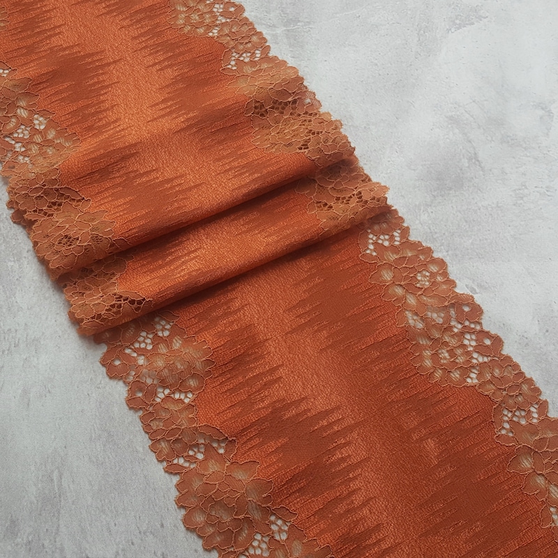 Orange Lace Fabric - Etsy UK