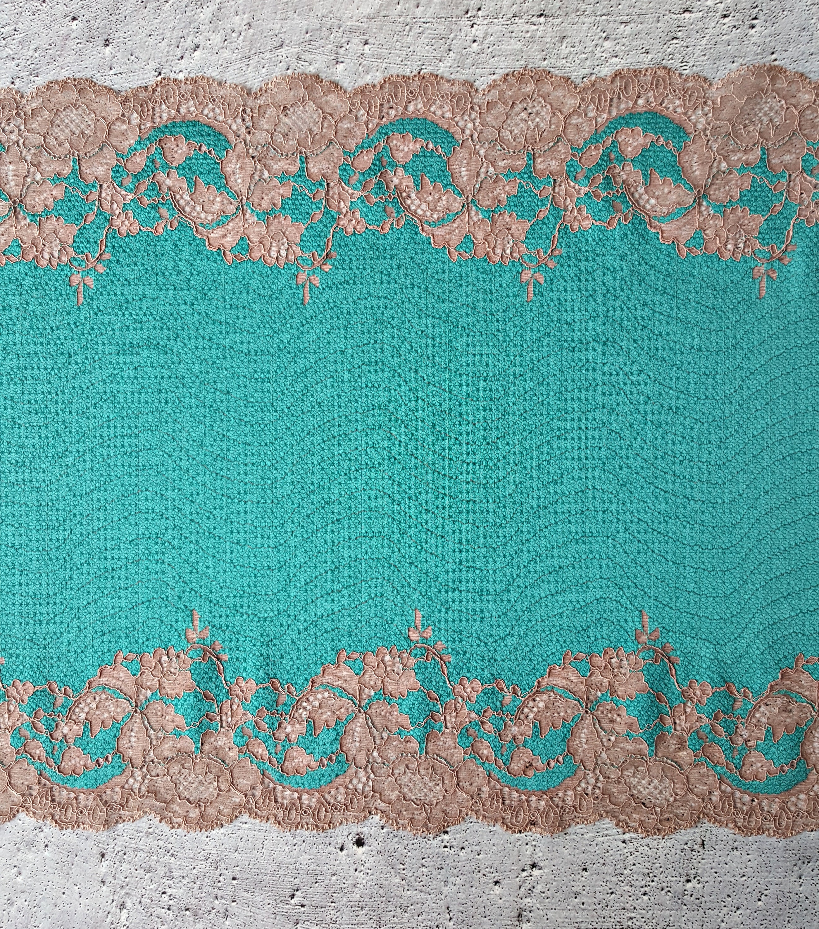 Turquoise Stretch Lace Trim Wide Elastic Lace Fabric Wedding | Etsy