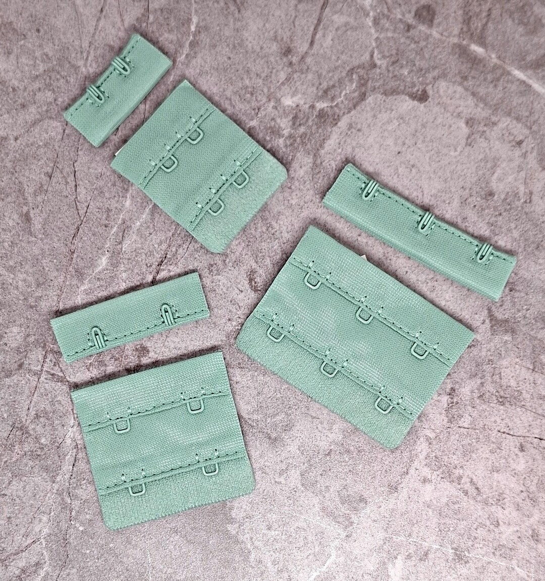 3x2 Mint Bra Making Hook and Eye Closures, 2x2 Bra Adjustable Fastener ...