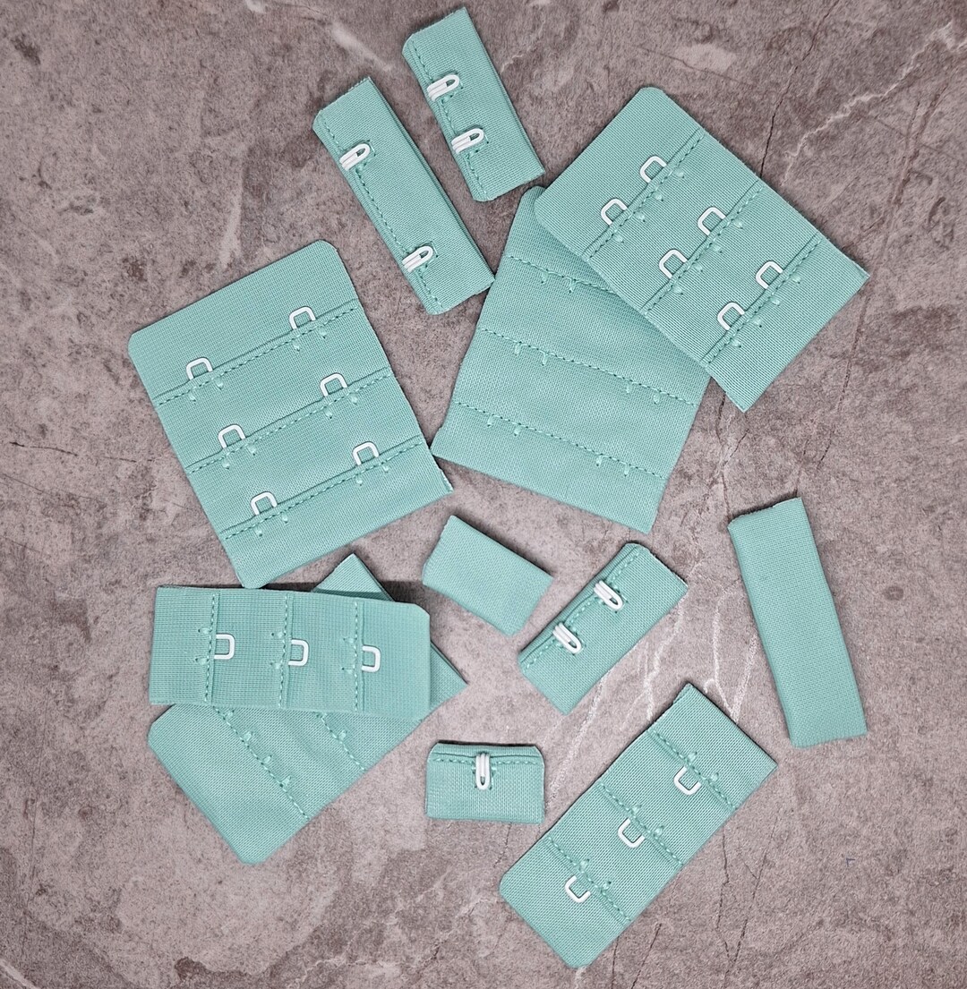 3x2 Bra Making Hook and Eye Closures, 3x1 Mint Bralette Adjustable ...