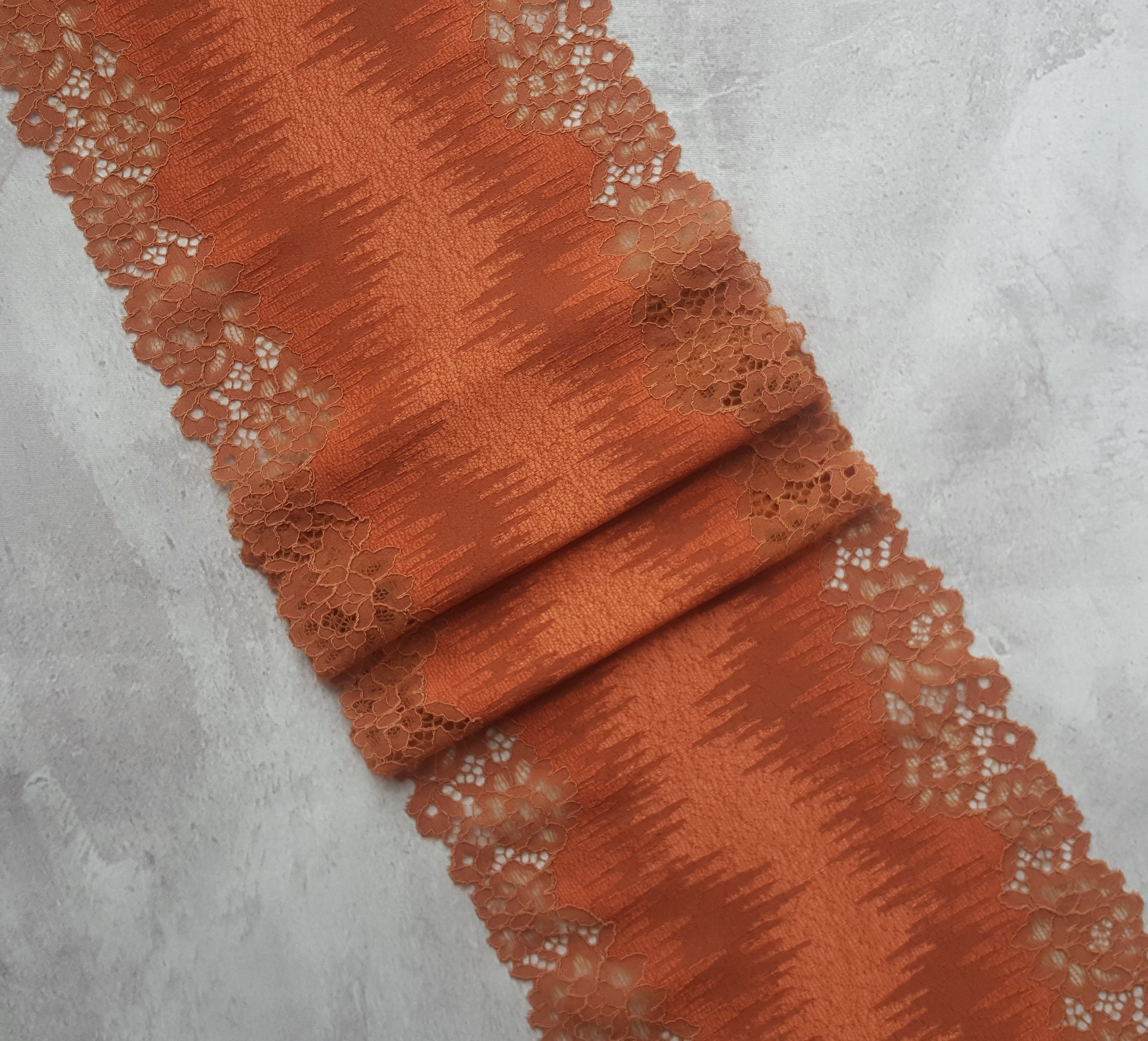 Red Fox Stretch Lace Trim Elastic Lace French Lace Width - Etsy