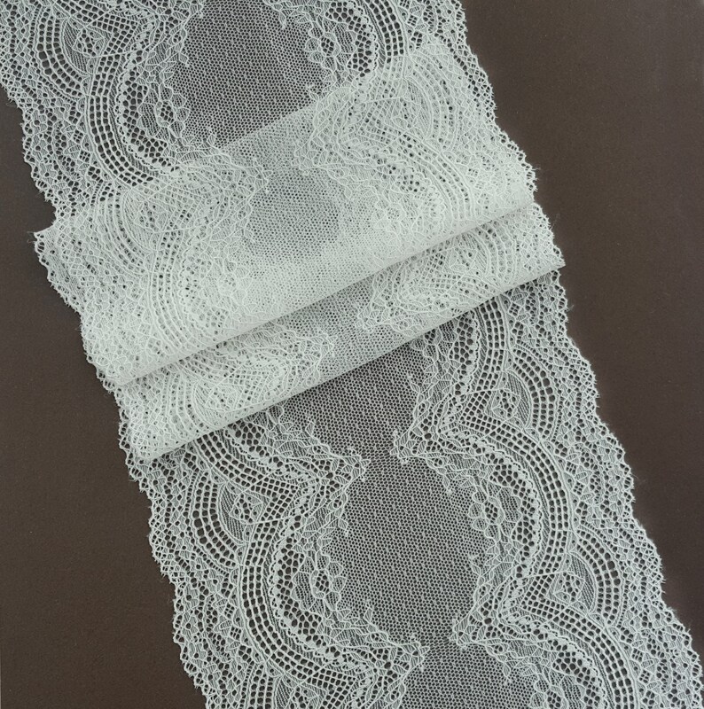 Off-white Stretch Lace Trim Wedding French Lace Elastic Lace - Etsy