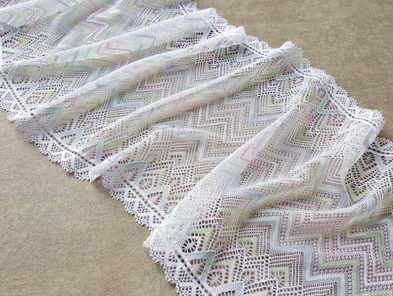 Zig Zag Colorful Stretch Lace Apparel Intimate Lace Trim | Etsy