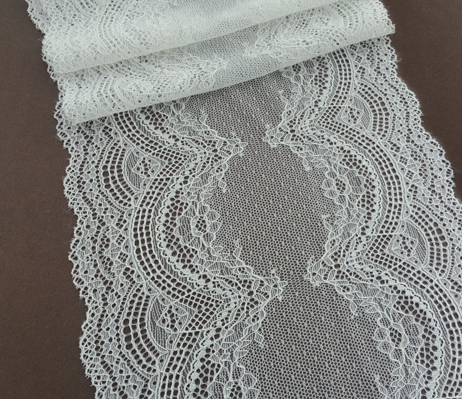 Off-white Stretch Lace Trim Wedding French Lace Elastic Lace - Etsy