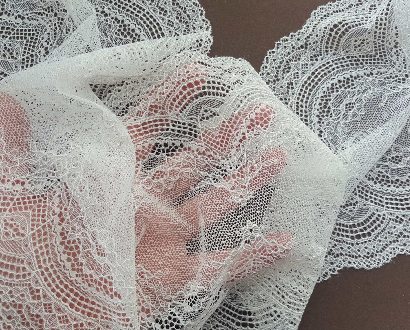 Off-White Stretch Lace Trim Wedding French Lace Elastic Lace | Etsy
