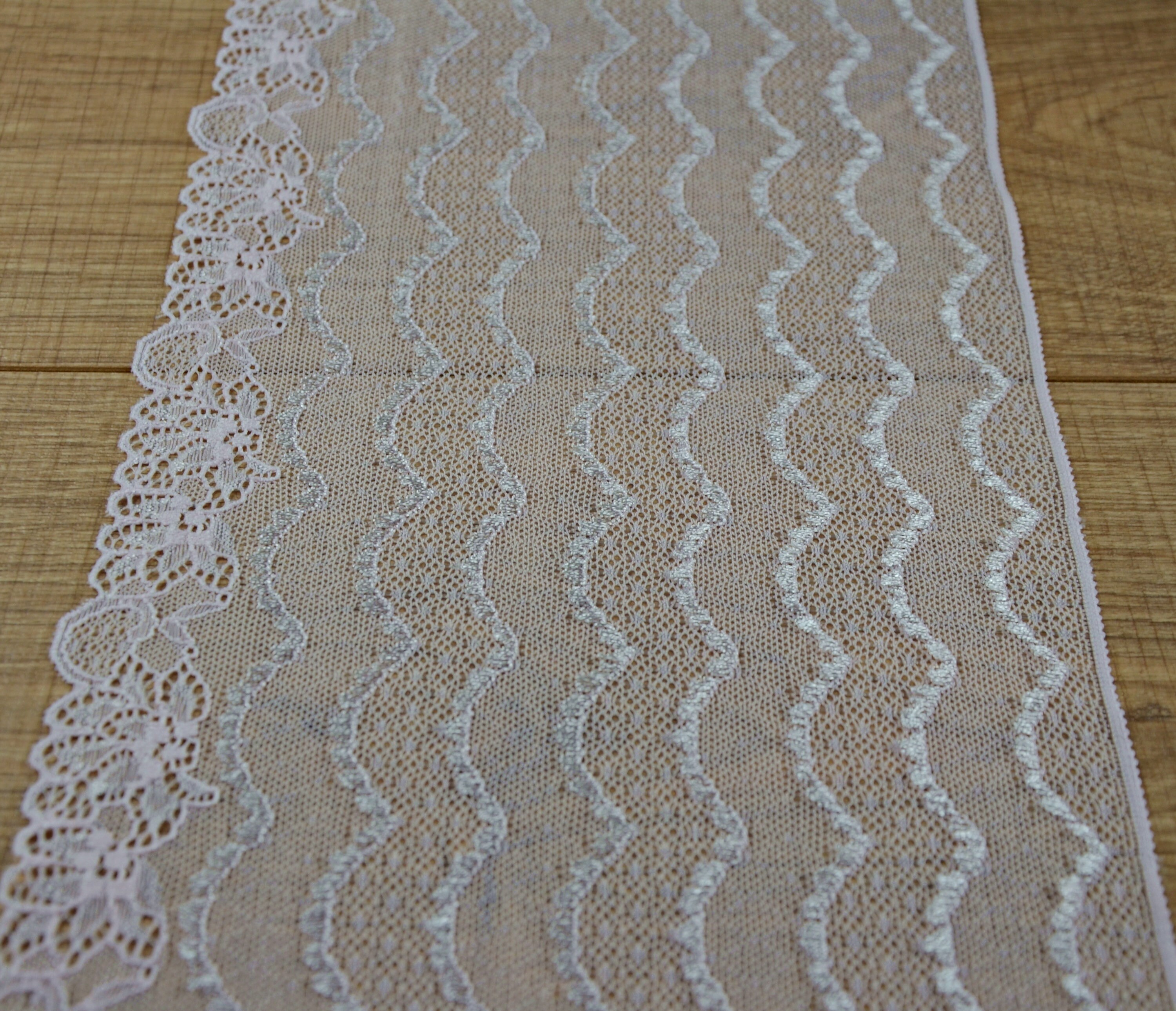 Light Pink Fringe Stretch Lace Bra Making Wide Elastic Lace - Etsy