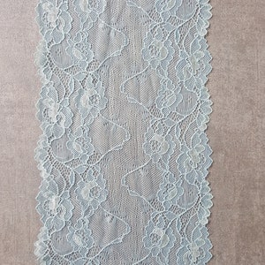Mint Stretch Lace Trim Bra Making, Floral Elastic French Lace, Width 17 ...