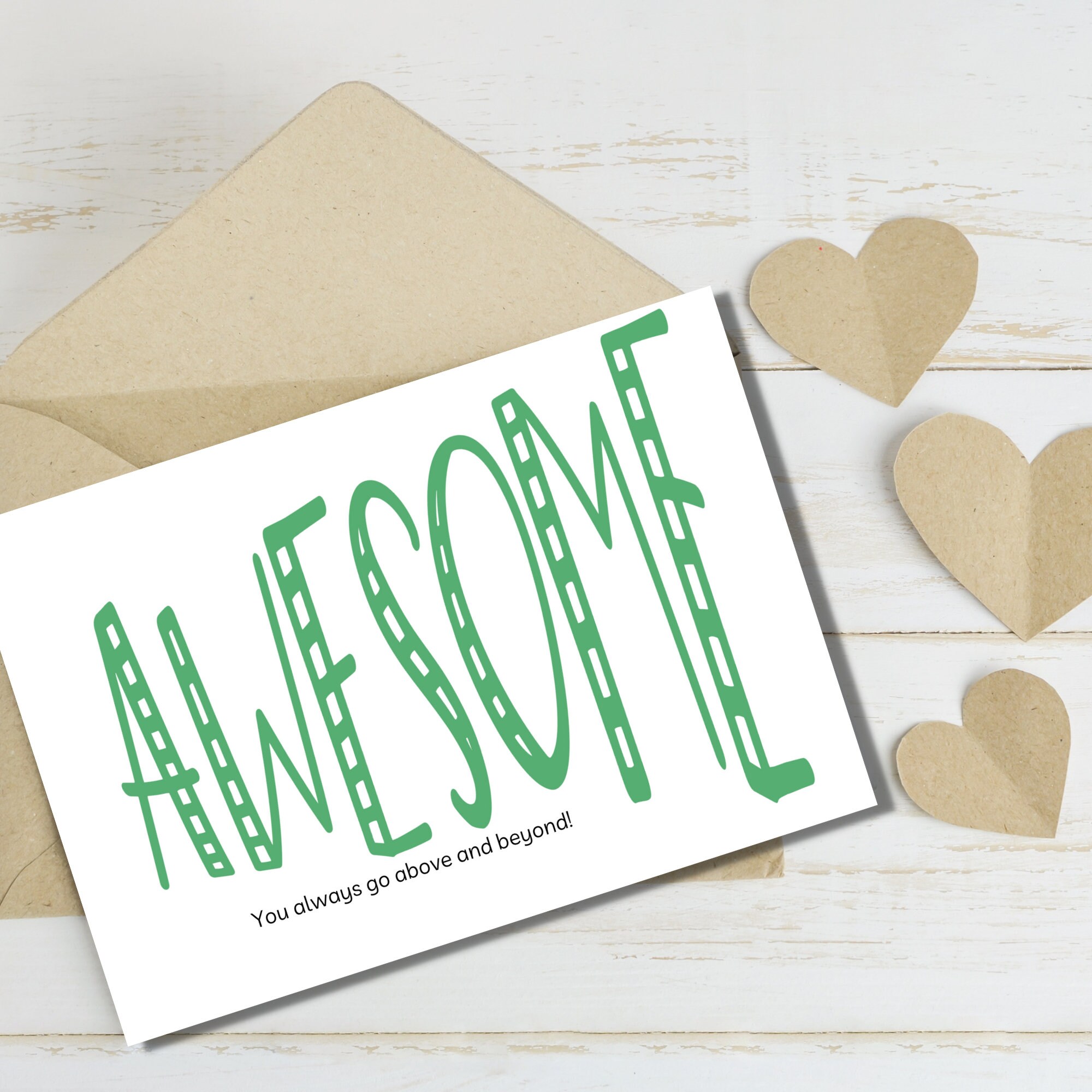 Awesome - Employee Recognition - Work Cards - Employee Thank You ...