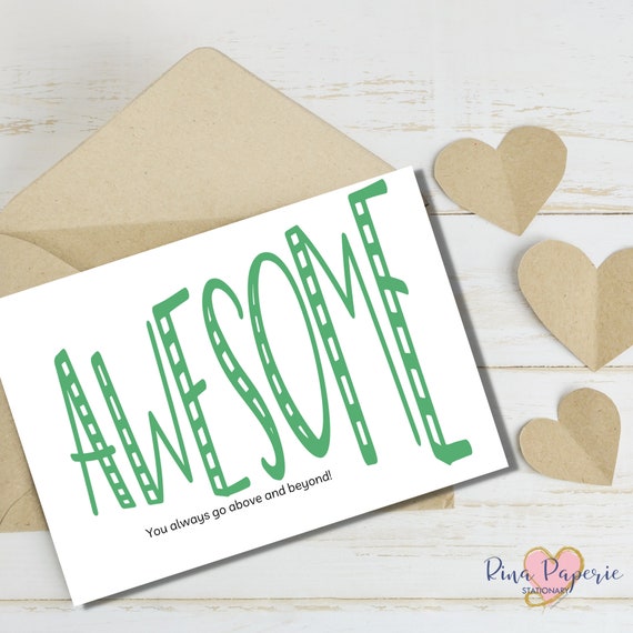 Awesome Employee Recognition Work Cards Employee Thank - Etsy