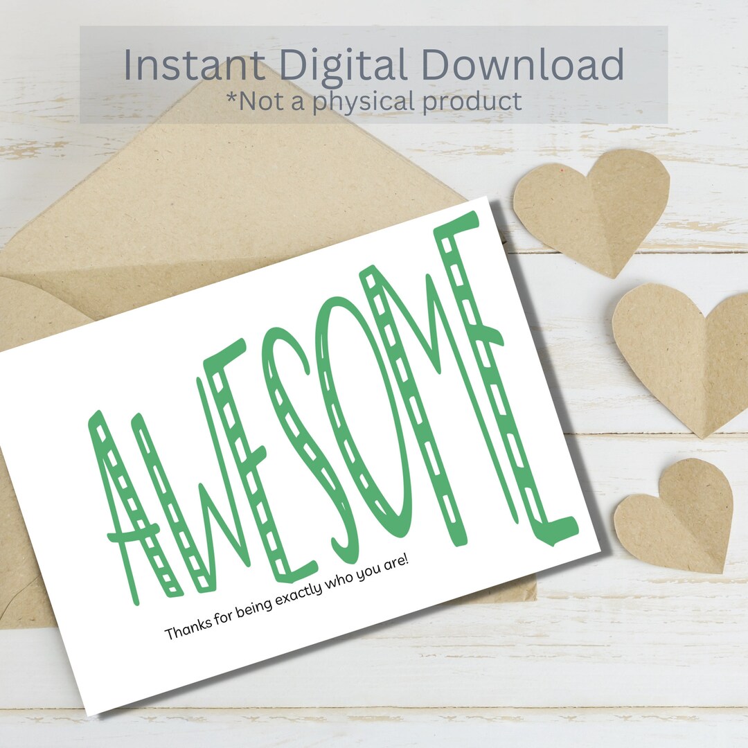 Awesome - Employee Recognition - Work Cards - Employee Thank You ...