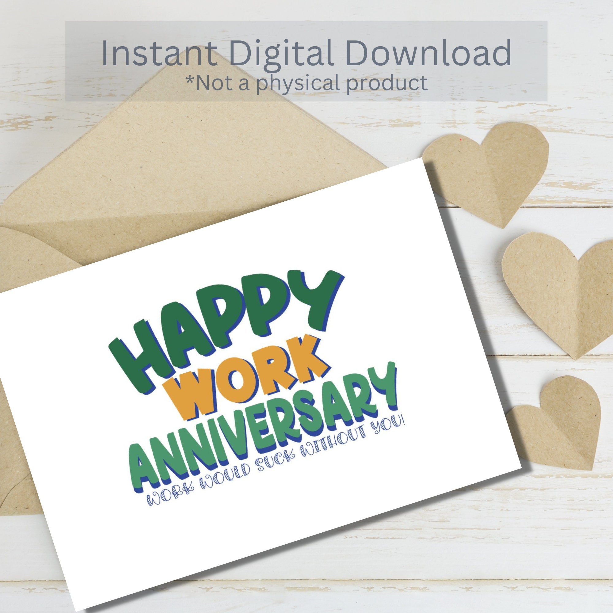 Happy Work Anniversary - Six Card Work Anniversary Cards (various ...