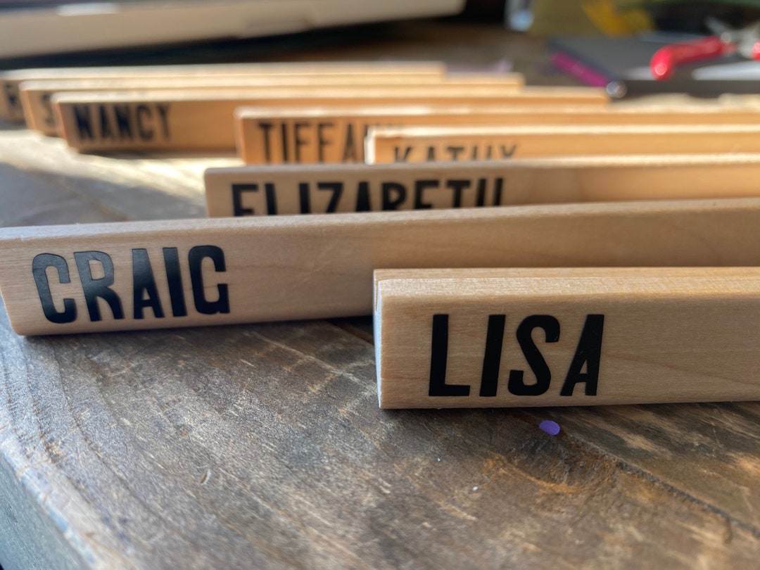 A Custom Scrabble Letter Holder Rack Customized With Name or Phrase ...