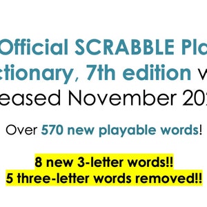 PDF Scrabble Word List Cheat Sheet: 2 Letters Words and Their "hooks" to Make 3 Letter Words - Etsy