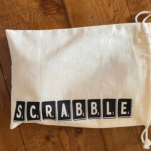 A Scrabble Tiles Bag! Drawstring Bag to Hold Your Scrabble Letters and ...
