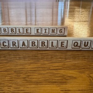Laser Engraved Custom Scrabble Letter Holder Rack With Your Name or ...